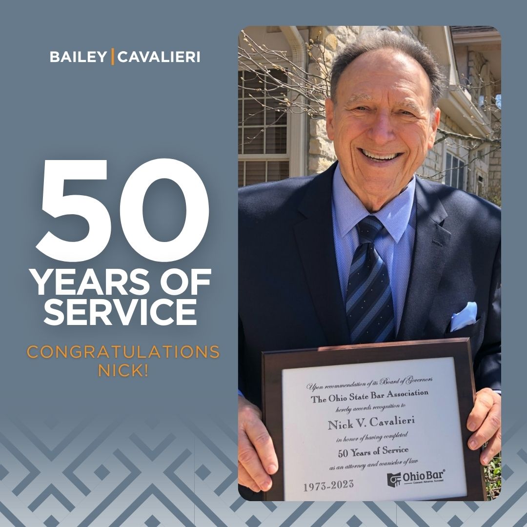 Nick Cavalieri Recognized for 50 Years of Service to the Legal ...